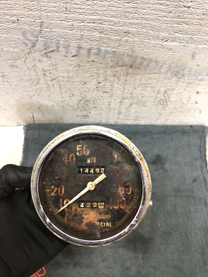 Harley Police Speedometer 100 MPH Panhead Shovelhead Servi-Car OEM ...