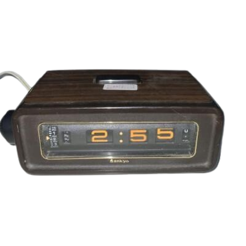 Sankyo Pata-patapa Clock Sachs DT-304 Flip Alarm Vintage Digital Table ...
