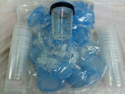 3M 16312 PPS MIDI 13.5oz 125 Micron Refill Kit 50 Lids&Liners+Ratio ...