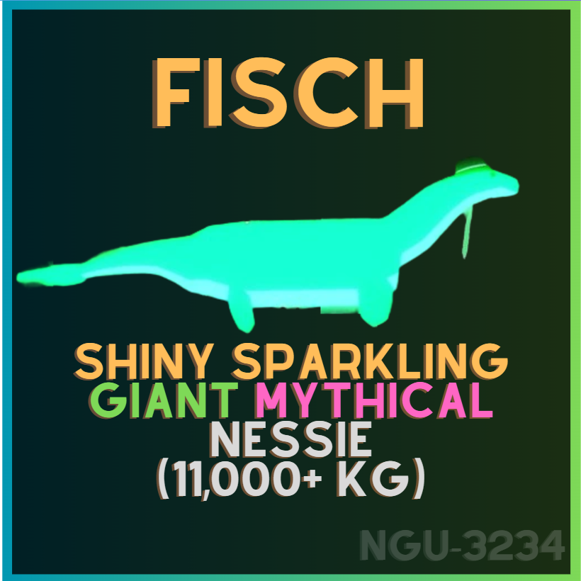 [💎] Roblox Fisch -Sparkling Shiny Mythical Giant Nessie (11K+ KG) | eBay