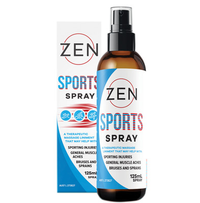 New ZEN SPORT SPRAY 125ML HERBAL JOINT MUSCLE PAIN RELIEF | eBay