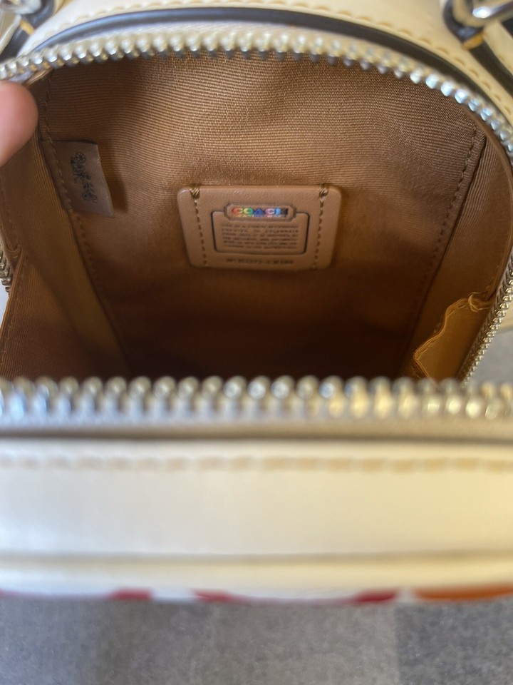 NWT Coach Pride Eva Phone Crossbody In Rainbow Signature Canvas ...