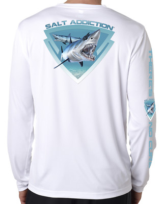 Salt Addiction t shirt long sleeve microfiber salt water fishing uv 50 ...