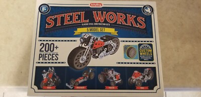 Vintage Puzzle Schylling Classic Steel Construction Set. 5 Piece Metal ...
