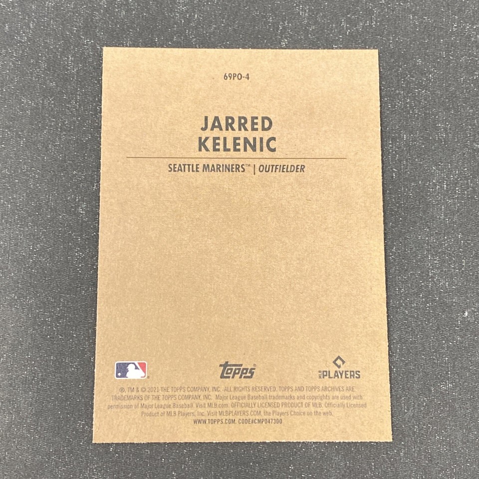 Jarred Kelenic Rookie Card 1969 Peel-Off Insert 2021 Topps Archives ...