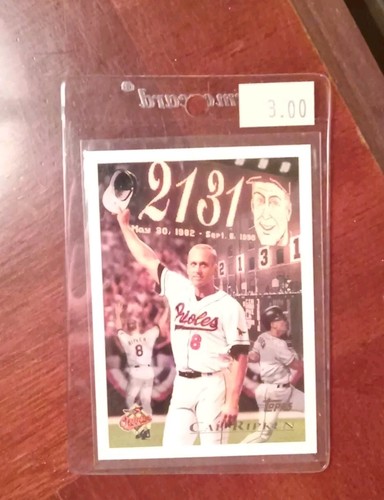 1996 Topps Cal Ripken Jr. #96 2131 Streak Iron Man Consecutive Games ...
