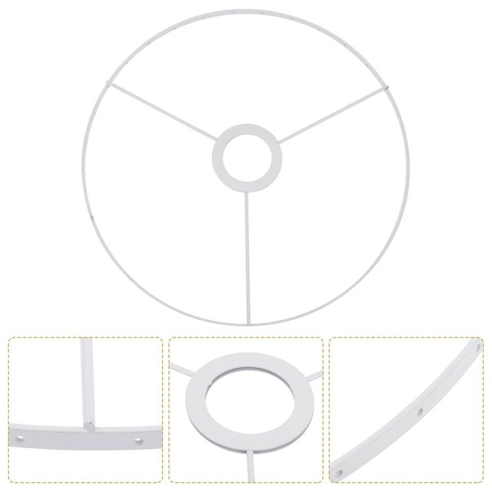 Frame for The Lamp Shade Metal Collar Rings Lampshade Holders Wire ...