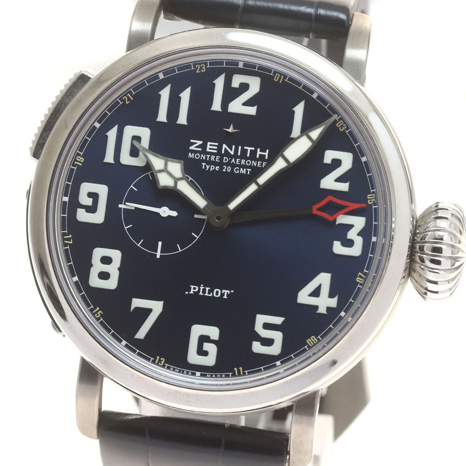 ZENITH Pilot type 20 GMT 150th anniversary model watch men TO193856 | eBay