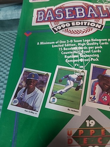 1990 Upper Deck Baseball Unopened Card Box New FACTORY SEALED | eBay