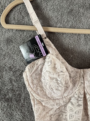 Bali Lace N Smooth Firm Control Body Briefer Body Suit 36B Pink ...