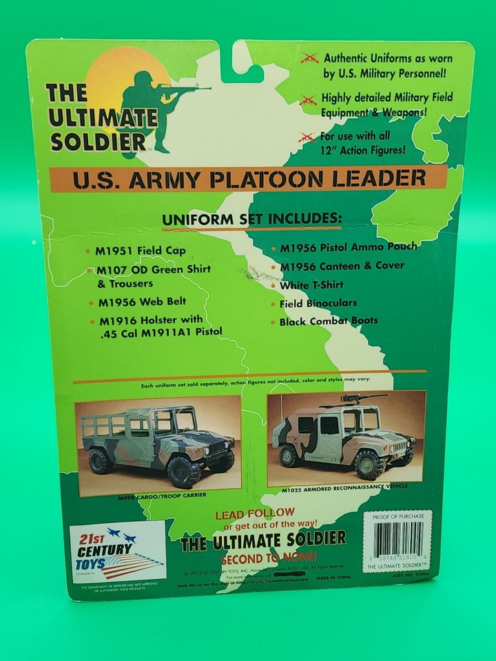 1997 The Ultimate Soldier U.S. ARMY Platoon Leader Uniform Weapon ...