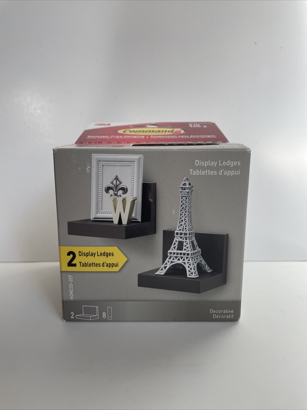 Open Box - 3M Command Damage-Free Hanging Display Ledges -Set of 2 in ...