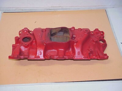 Vintage GM Cast Iron Intake Manifold #346250 from a SB Chevy Race Boat ...