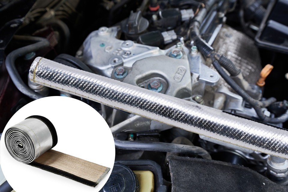 Heat Shroud Sleeve, Aluminized Sleeving, Silver Hose Wire Protection ...