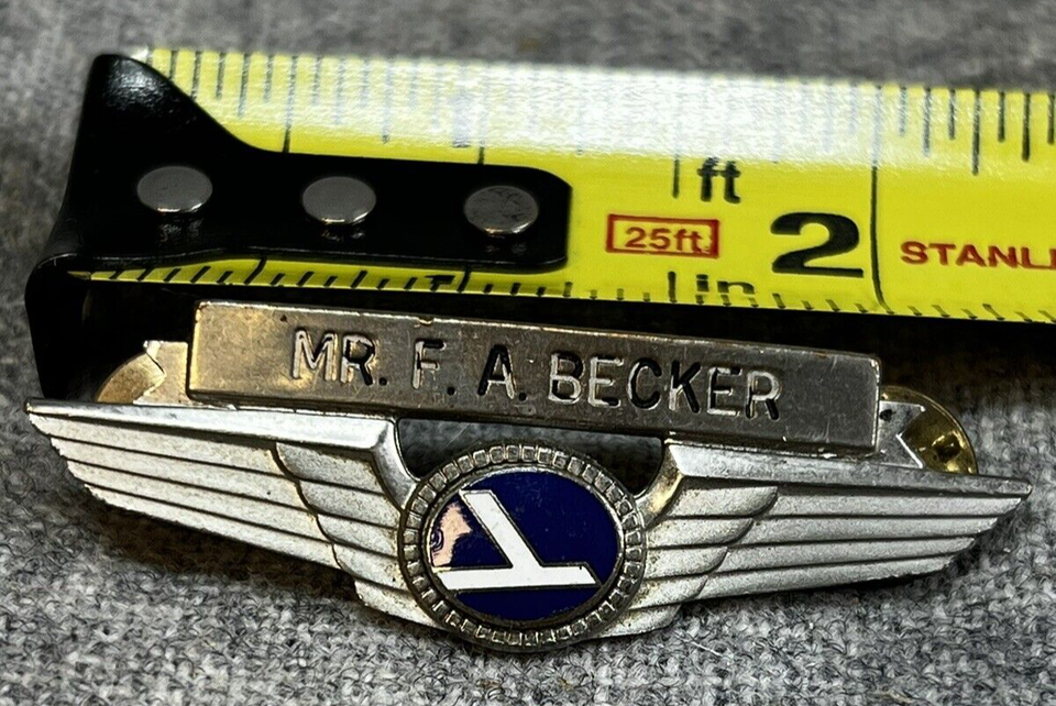 Vintage EASTERN Airlines Logo Employee Steward Stewardess Uniform Name ...