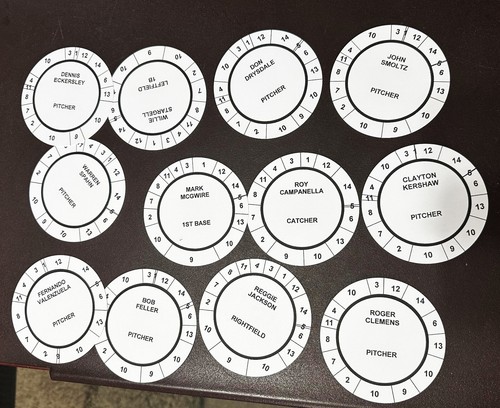 YOUR CHOICE: 25 Players Cadaco All-Star Baseball (PRE-CUT Discs) | eBay