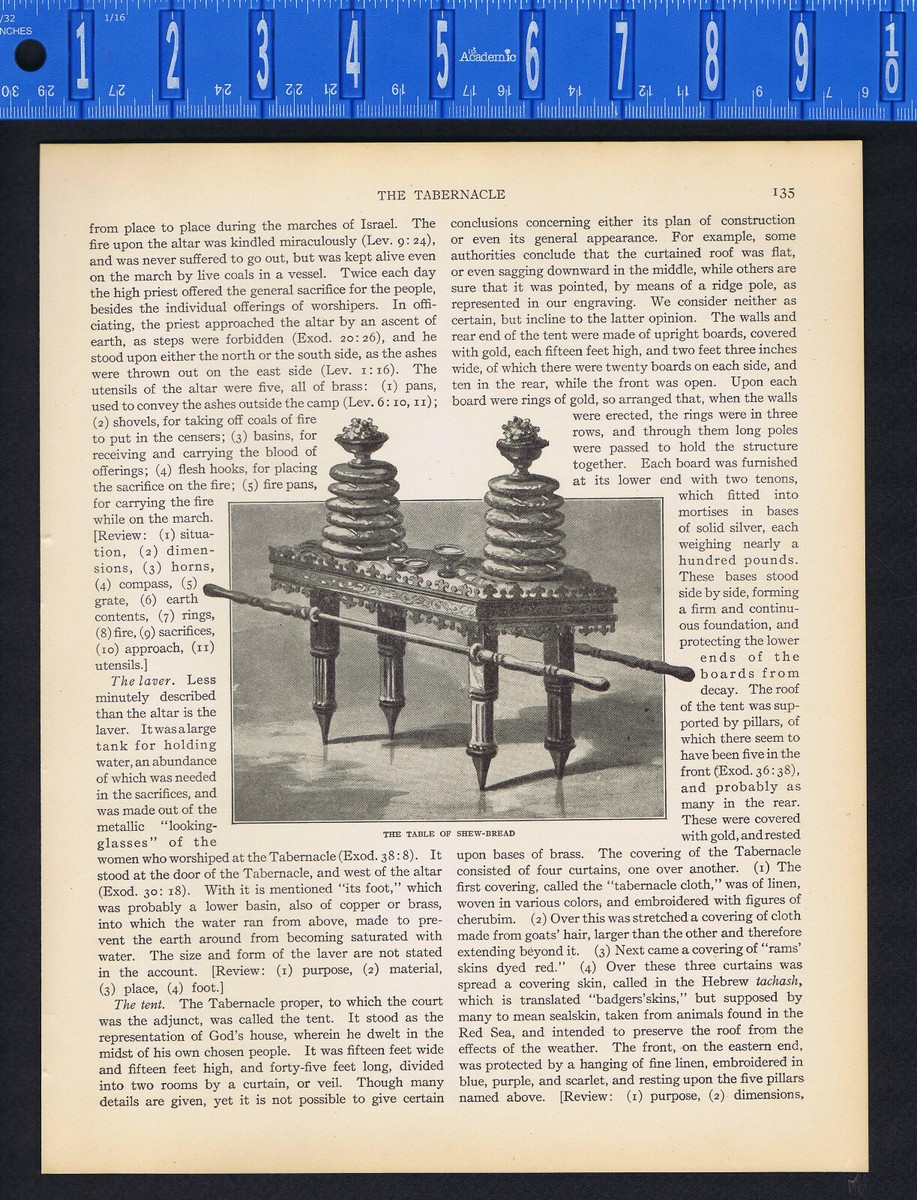 Table Of Showbread Found | Cabinets Matttroy