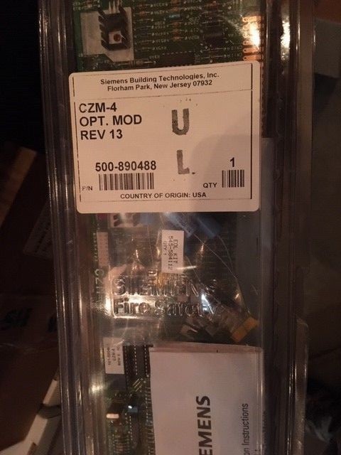 NEW SIEMENS CZM-4 CONVENTIONAL ZONE MODULE (13 AVAILABLE TO BID ON) | eBay