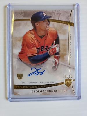 2014 George Springer Topps Supreme Certified RC Auto #SA-GSP 19/35 | eBay