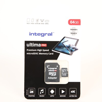 Integral 64GB Micro SD Memory Card 100mb V30, Micro SDXC 5055288444560| eBay