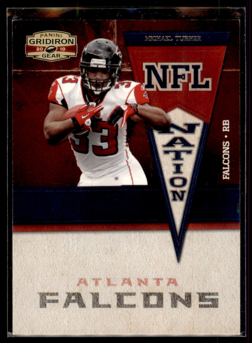 2010 Panini Gridiron Gear - NFL Nation Silver #12 Michael Turner /250 ...