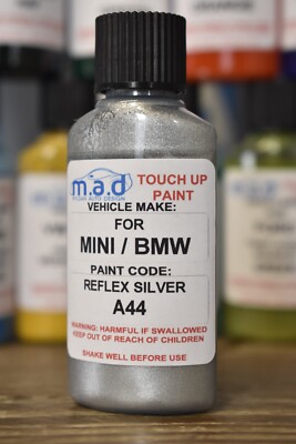 BMW Reflex Silver A44 Alloy Wheel Touch Up Paint 30ML Curb Scratch M ...