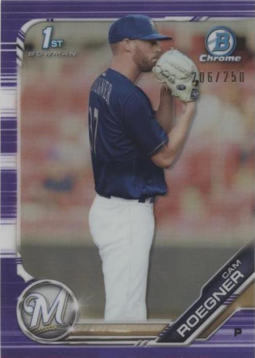 2019 Bowman Chrome - Prospects Cam Roegner #BCP-238 Purple Refractor ...