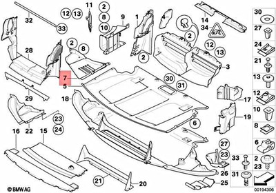 Genuine BMW E60 E61 Right Front Undercar Shield NEW OEM 51717033754 | eBay