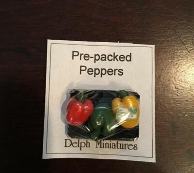 MINIATURE DOLLHOUSE 1:12 SCALE PRE-PACKAGED PEPPERS - FF134A | eBay