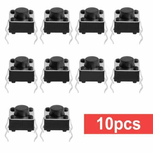 10Pcs Tactile Push Button Switch Tact Switch for Arduino 12V 4P DIP ...