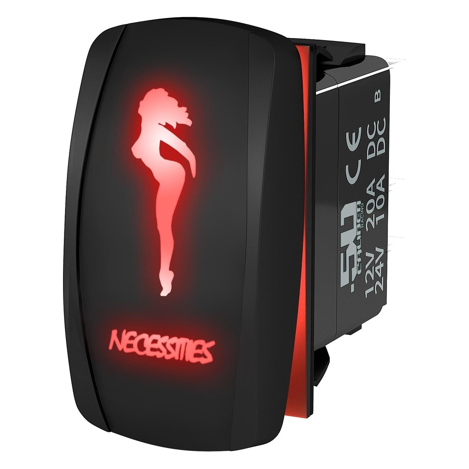 On/Off Toggle Rocker Switch "Necessities" Sexy Mudflap Trucker Girl RZR ...