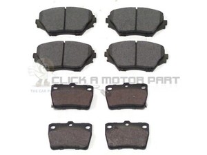 FRONT & REAR BRAKE DISC PADS FOR TOYOTA RAV4 RAV 4 2.0D4D 1.8 VVTi MK2 ...