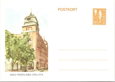 6x4" Postcard Norway - Oslo Post Office 1924-1974 - Preprinted 85 ...