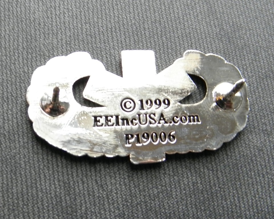 EMERGENCY MEDICAL AIR TECHNICIAN EMT WINGS AIRBORNE MEDIC LAPEL PIN 1.5 ...