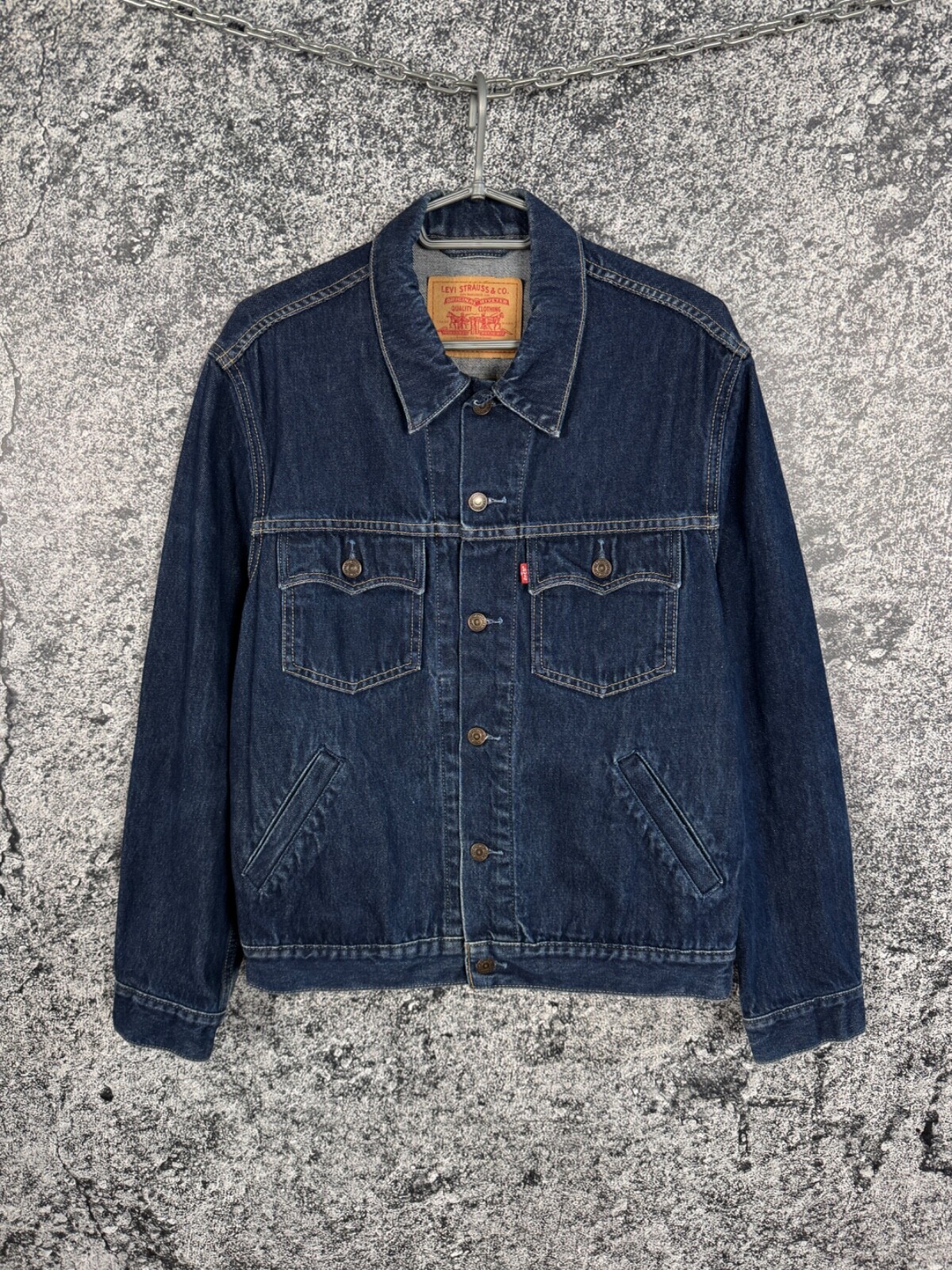 Men’s Levis Vintage Denim Jean Jacket 90s Size M Medi… - Gem