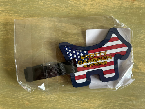 Sold Out Rare Scotty Cameron Headcover Leash USA Scotty Dog US Open Bag ...