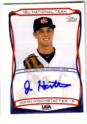 2010 USA Baseball Autographs #A13 John Hochstatter - NM-MT | eBay
