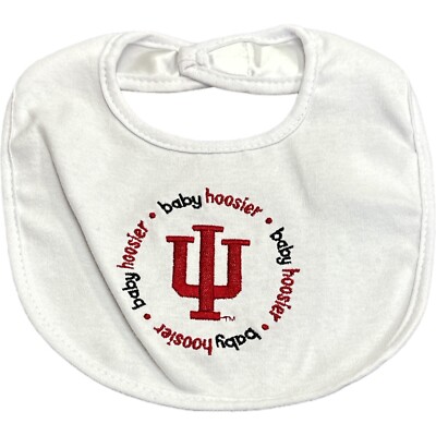 NCAA Indiana Hoosiers Embroidered Baby Bib | eBay