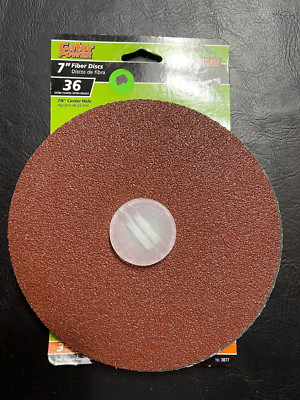 Gator 7" Fiber Sanding Discs 36 grit 3 pack NOS P3 | eBay