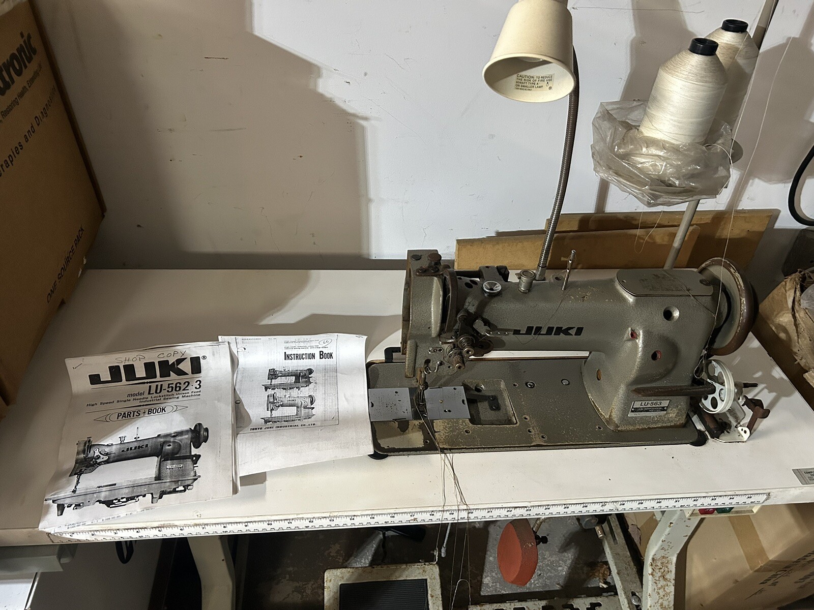 Juki LU - 563 sewing machine with table | eBay