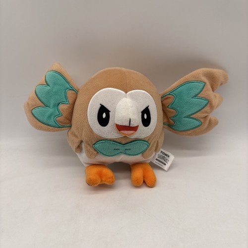 Official Pokemon Rowlet Small Stuffed Plush Cuddly Toy Plushie 8" Tomy ...