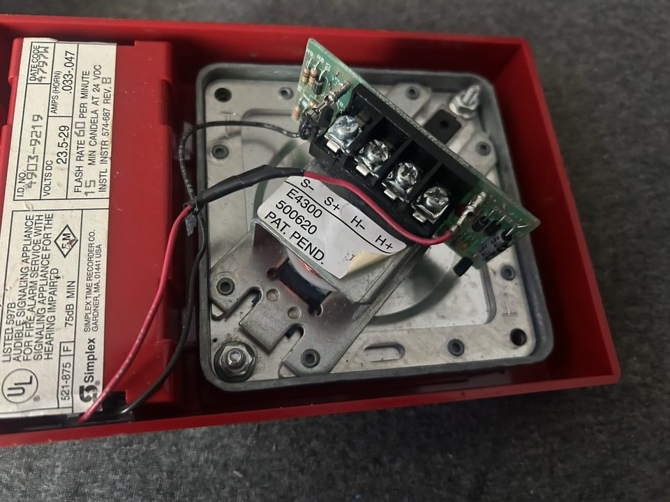 Simplex 4903-9219 Fire Alarms Lot Of 2 (READ) | eBay