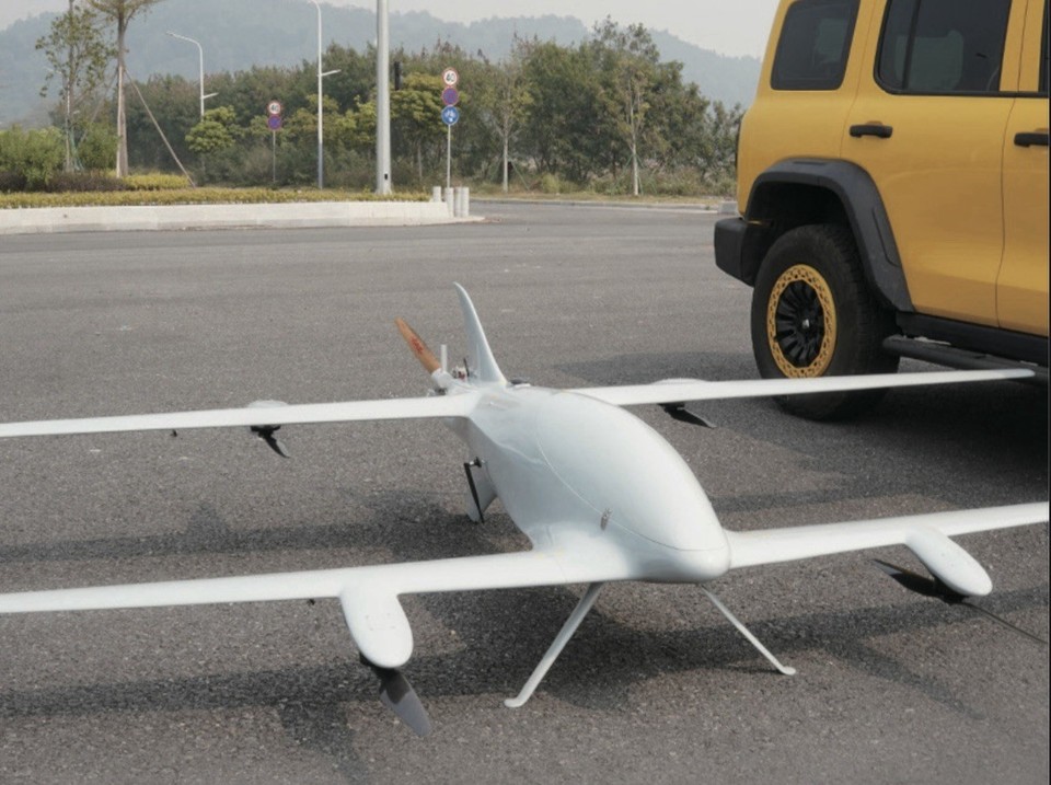 VTOL Fixed Wing UAV Long Range Distance 8Kg Cargo Delivery Drone 10H ...