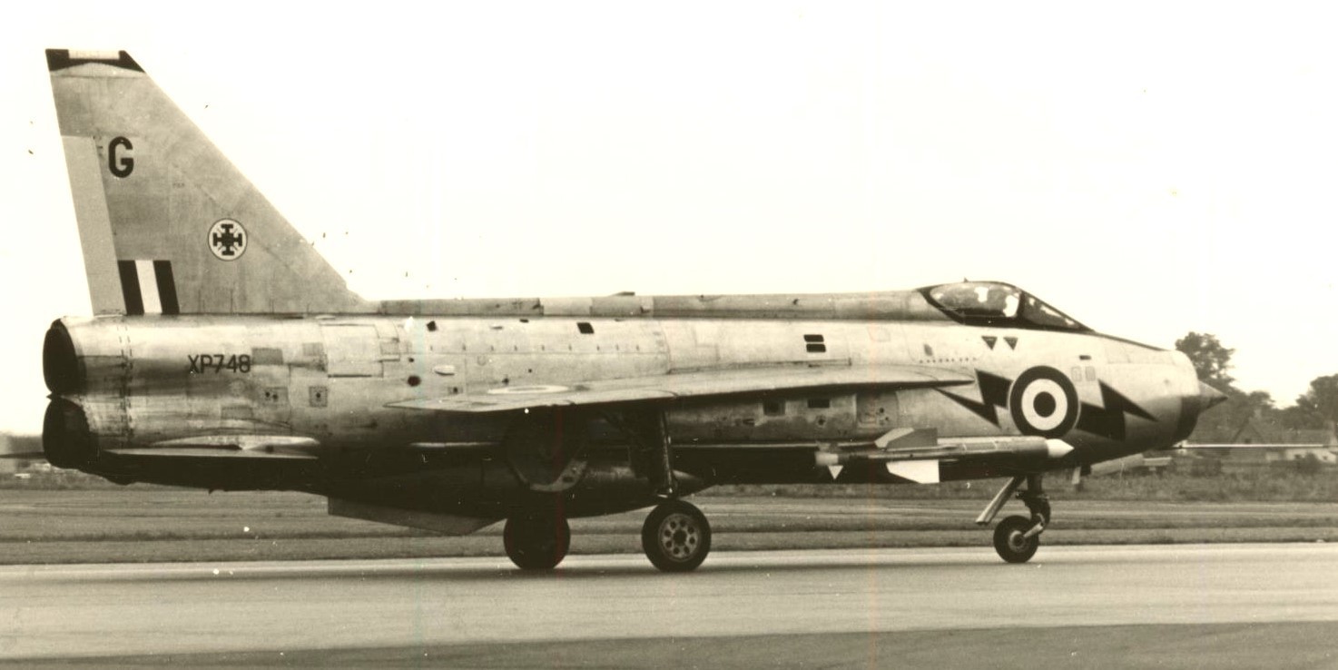 FINE AND RARE ORIGINAL PHOTOGRAPH OF A LIGHTNING OF TREBLE ONE SQUADRON ...