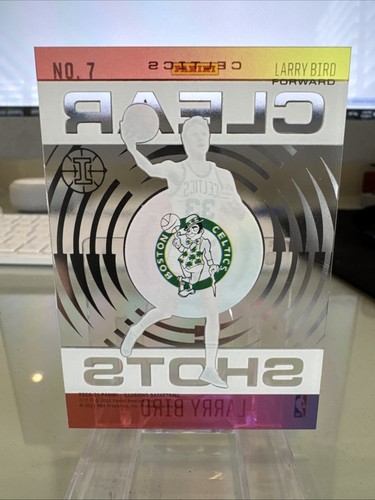 2020-21 Panini Illusions Larry Bird Clear Shots Acetate Insert #7 ...