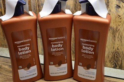 3CT Amazon Basics Cocoa Butter Body Lotion 48HR moisturization none ...