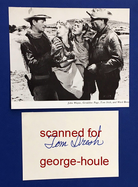 TOM IRISH - AUTOGRAPH - FATHER OF THE BRIDE - ELIZABETH TAYLOR ...