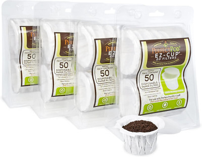 Perfect Pod Ez-Cup Disposable Paper Filters 4-Pack (200 Filters) | eBay