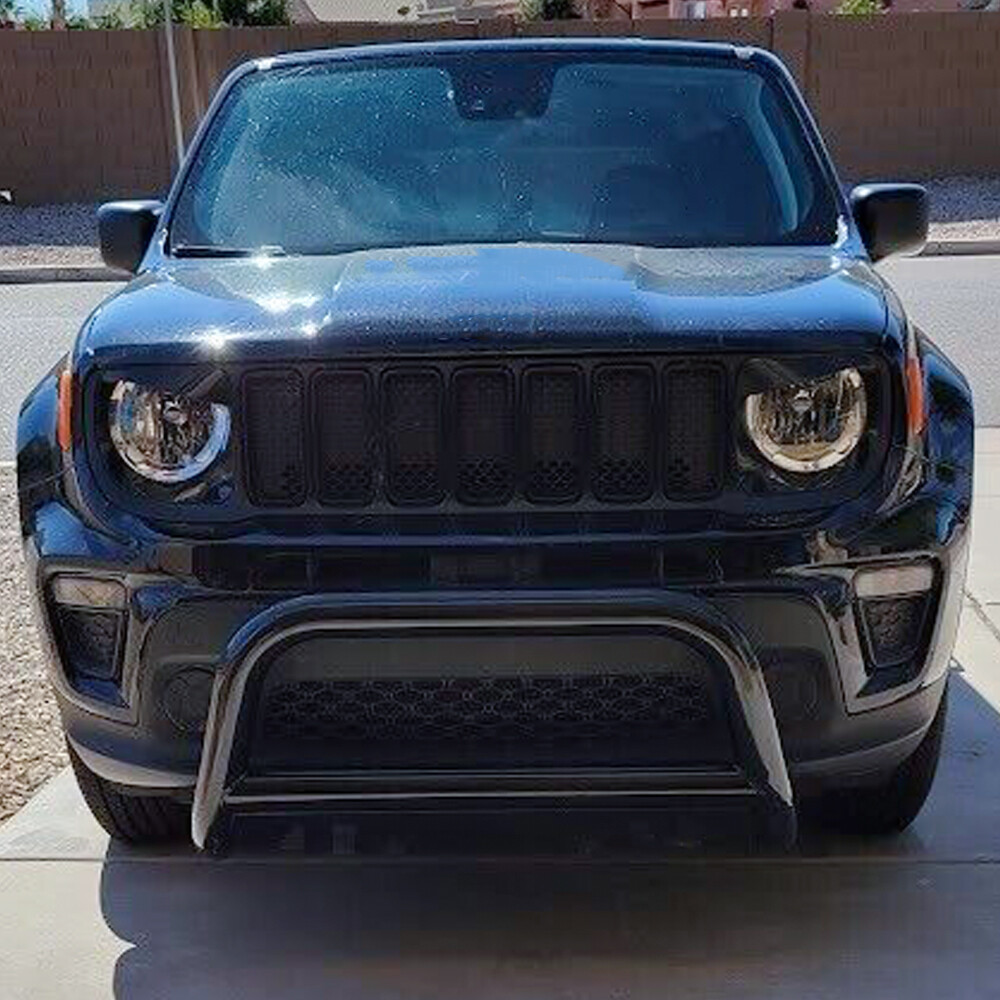 Fit for 2015-2022 Jeep Renegade Bumper Bull Bar Skid Plate Power Coated ...
