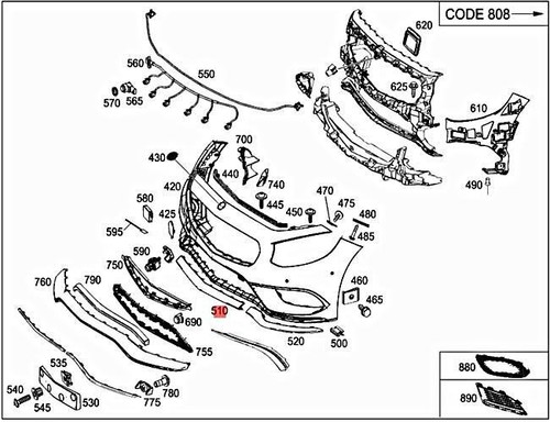 Genuine MERCEDES A217 C217 S-CLASS Convertible A217 Trim strip ...